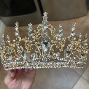 Accessories | Gold Gothic Style Tiara | Poshmark